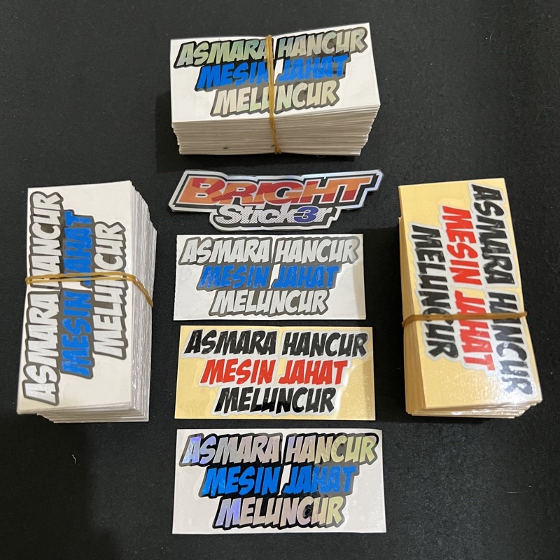 MESIN Sticker STICKER ASMARA HANCUR EVIL MACHINE MELUNCUR CUTTING ...