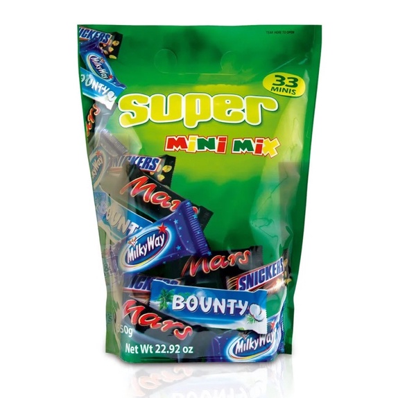 Super Mini Mix Pouch 650g combine snacking fun mini bars assortment ...