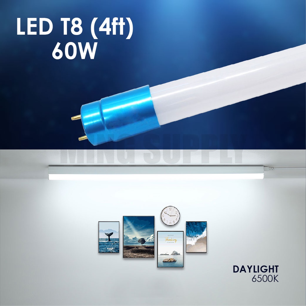 MS_ LED T8 Ultra Bright 46W 4FT Light Tube Lampu Kalimantang Terang Mentol Dinding Siling Wall ...