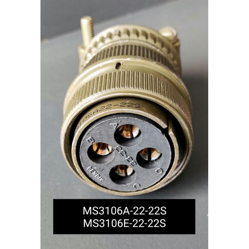 Connector, MS circular 4-pin Plug 002A | Shopee Malaysia