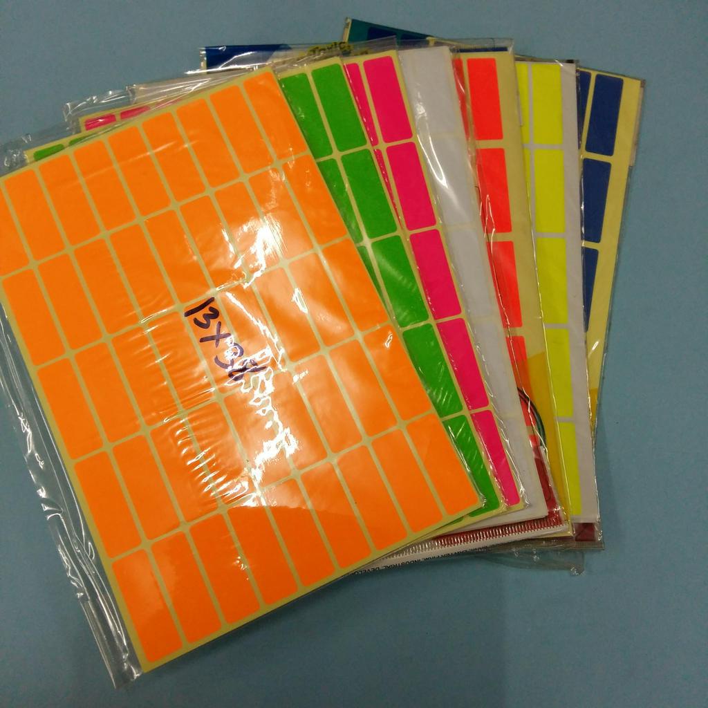 Rectangle Sticker Label 13mm x 38mm | Shopee Malaysia