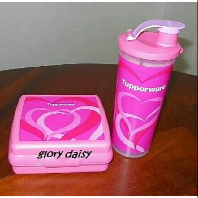 Tupperware Brands - Sweet Love Tumbler & Sandwich Keeper ( Loose) Water ...