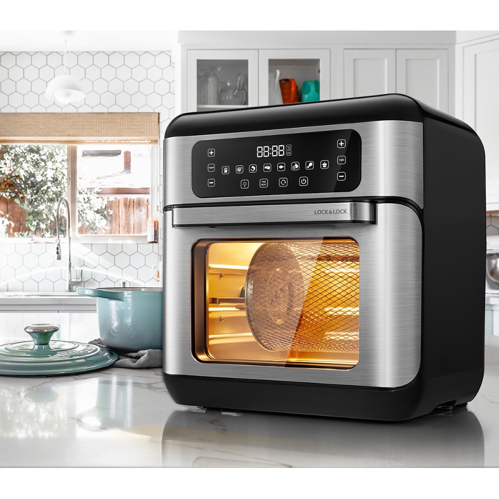 Electronic vacuum oven Lock&Lock All-in-one air fryer oven EJF291BLK ...