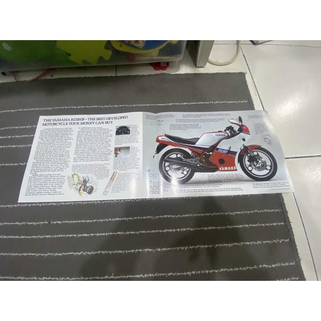 YAMAHA RD350F YP350 DOUBLE R BROCHURE/PAMPLET | Shopee Malaysia