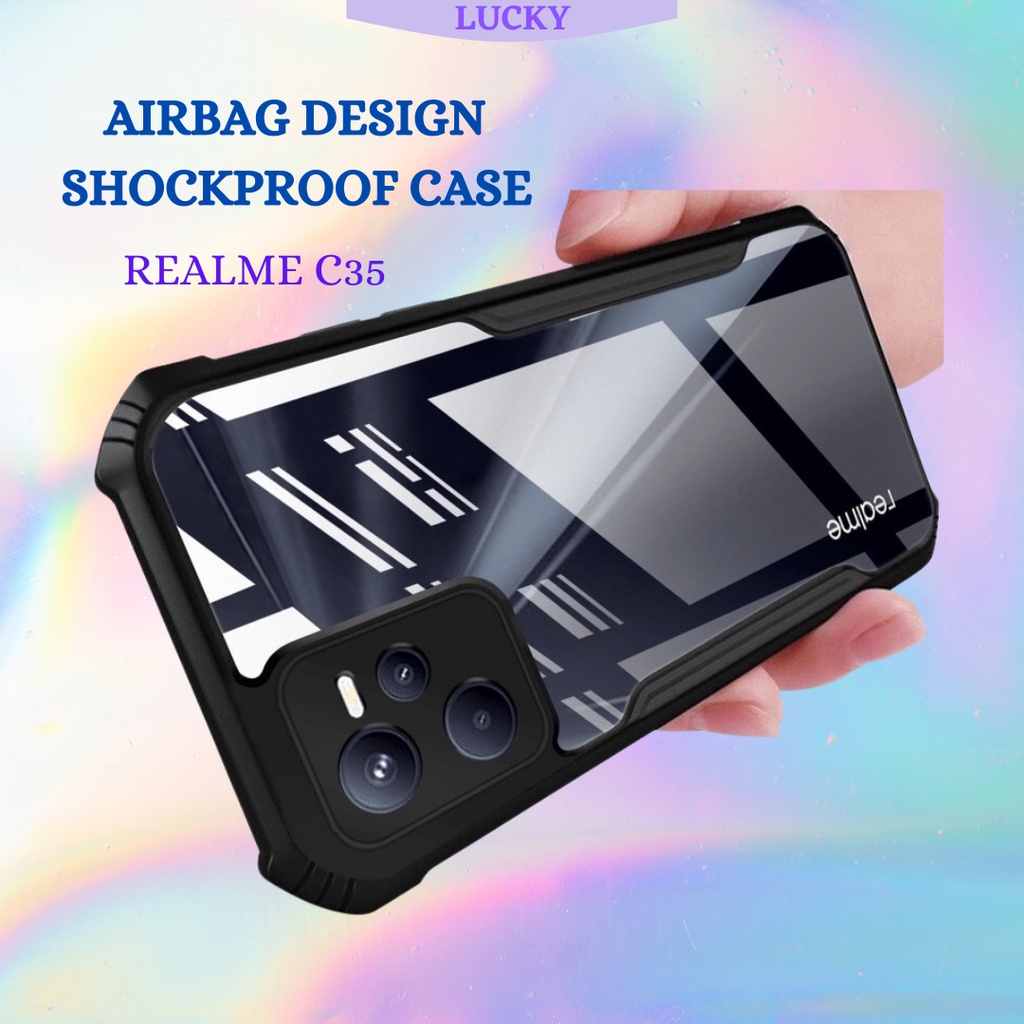 Realme C35 9 Pro Plus Phone Casing Beetle Series Transparent Blade Back ...