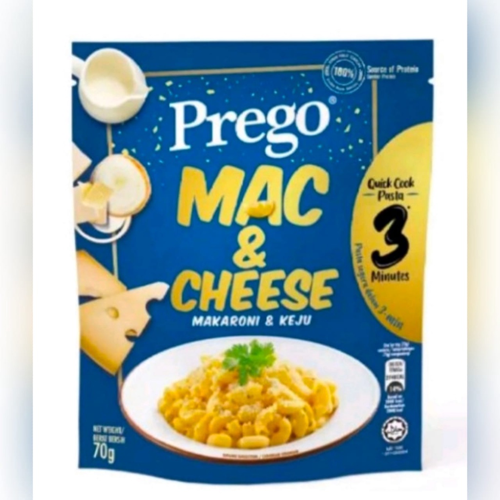Prego Mac & Cheese (HALAL) - 70G | Shopee Malaysia