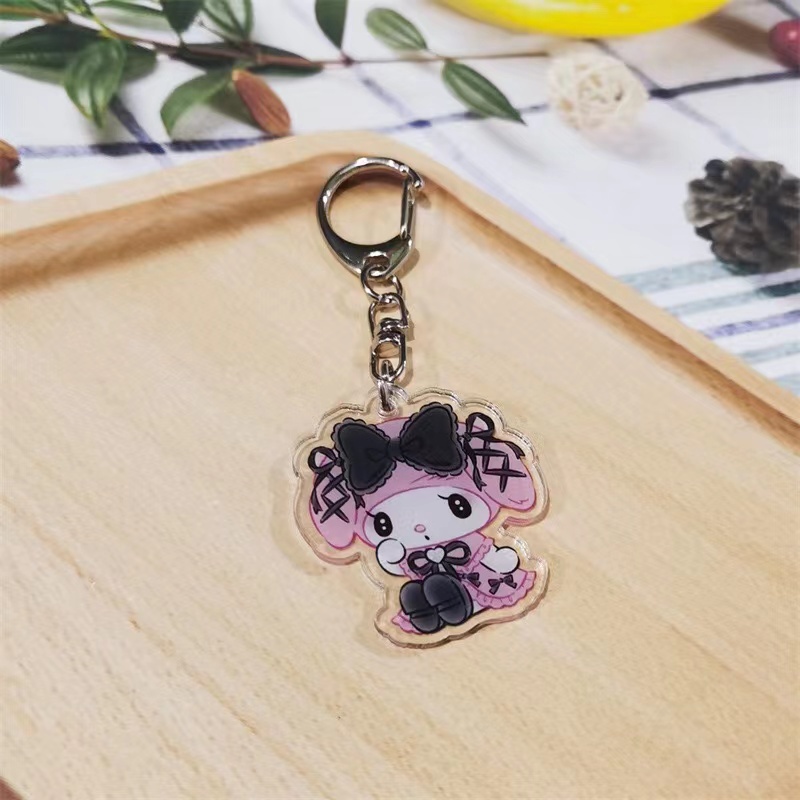 Cute Muscle Sanrio Keychain Macho Melody Kuromi Jade Dog Fitness Couple ...