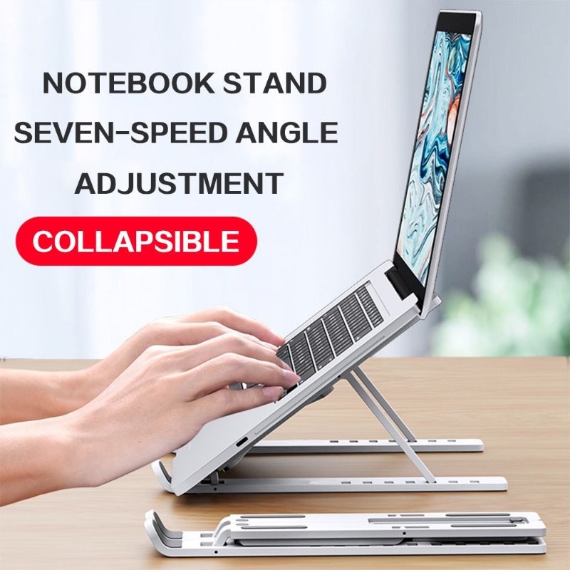 Laptop Bracket Multi Position Foldable Notebook Bracket PVC | Shopee ...