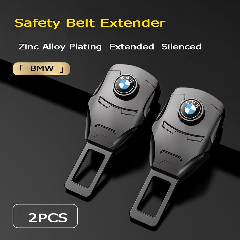 BMW Car Seat Belt Extender Iron Man Silencer Buckle For E36 E46 E30 E90 F10 F30 E39 E60 X1 E84 ...