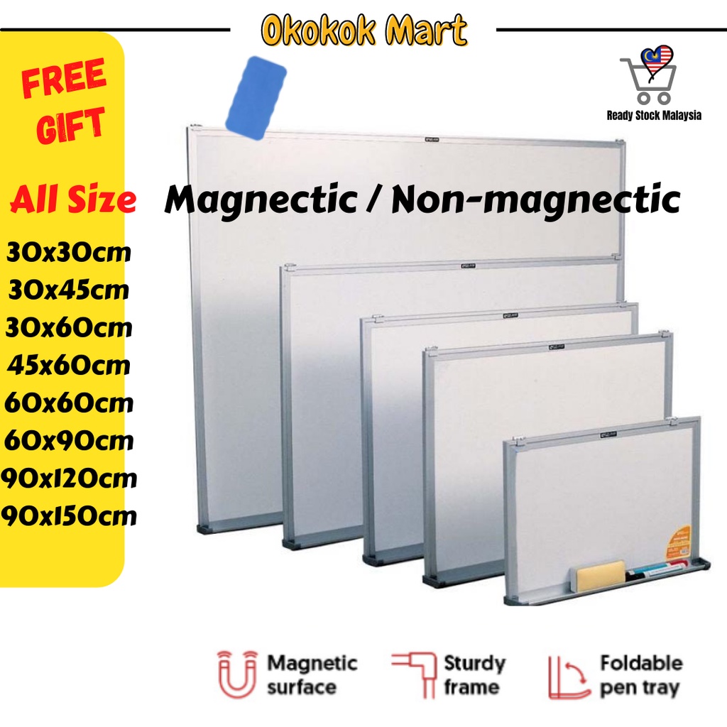 Whiteboard/ Whiteboard Magnetic / Non Magnetic White Board / whiteboard ...