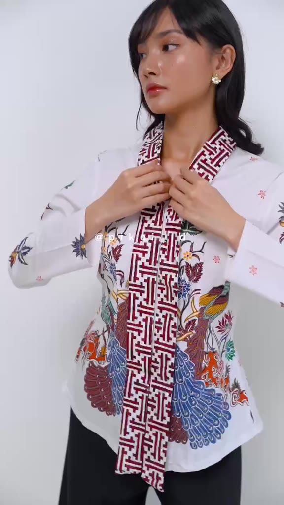 Ethnic batik women's batik tops office batik/s women's bright batik ...