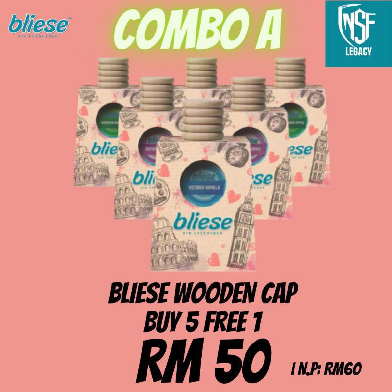 [🔥5 unit FREE 1🔥] Bliese Wooden Cap 💯 Original HQ | Shopee Malaysia