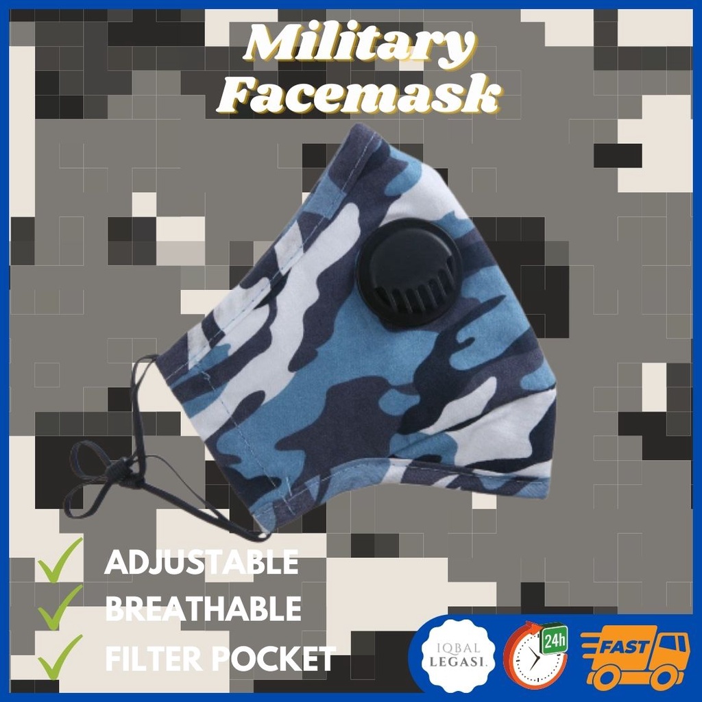 Facemask Askar Military Camo Face Mask Army Lelaki Tentera Malaysia ...