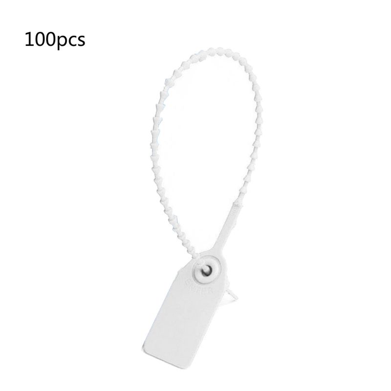 【CH*】 100 Pcs Plastic Tamper Seals Disposable Signage Numbered Security ...