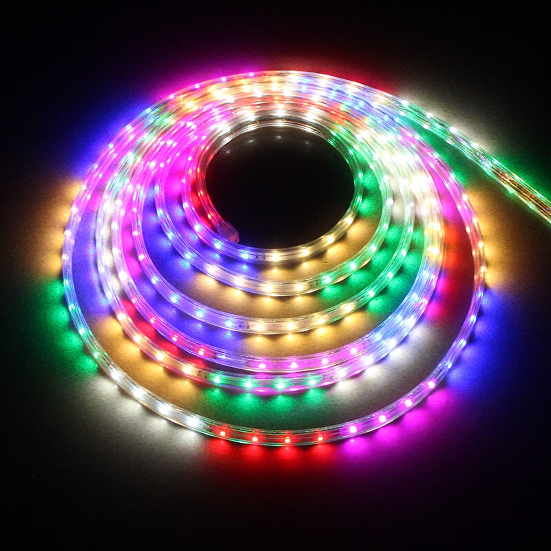 3-25 Meters LED Strip Light w/ EU Plug SMD2835 RGB Waterproof 220V 48 ...