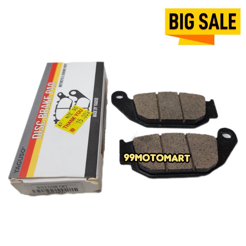 Yaguso RS150 Brake Pad RS150R Rear Brake Pad RS 150 Brake Pad | Shopee ...