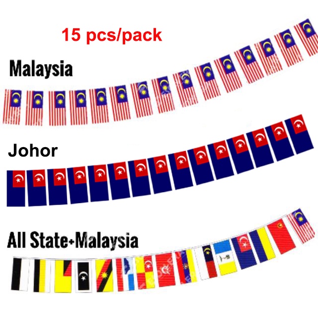 Malaysia Flag Bundle Bunting Bendera Malaysia Banting STB15 | Shopee ...