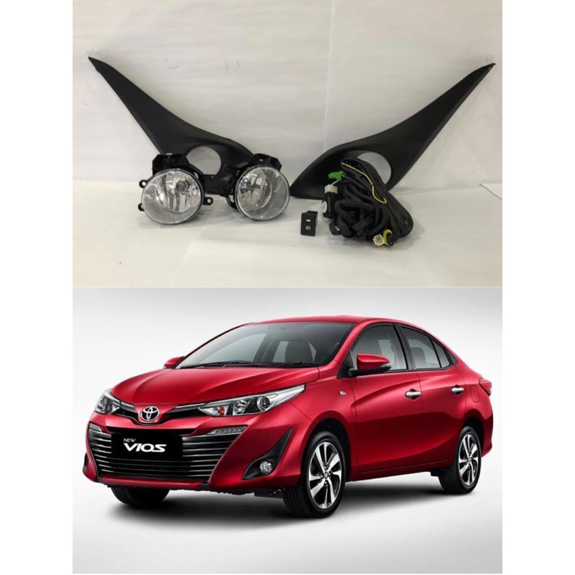 Toyota Vios Yaris Fog Lamp Fog Light 2018 2019 2020 2021 | Shopee Malaysia
