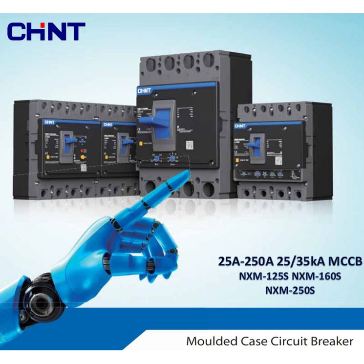 CHINT MCCB 25-250A 25ka 35ka NXM-125S NXM-160S NXM-250S 25A 32A 40A 50A 63A 80A 100A 125A 160A ...