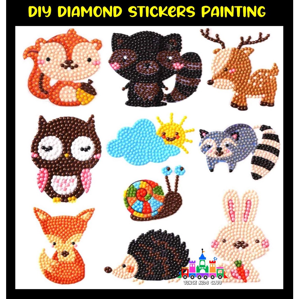 DIY Lukisan Pelekat Berlian DIY Diamond Sticker Painting bead Diamond ...