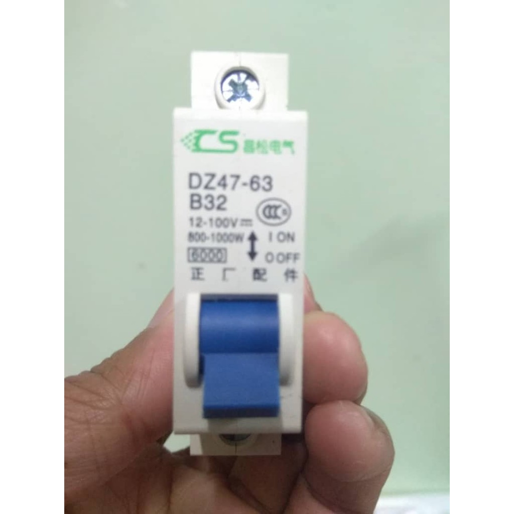 DC MCB Circuit Breaker 1-Pole 12v 24v 48v (16/32/40/63A) for Solar ...