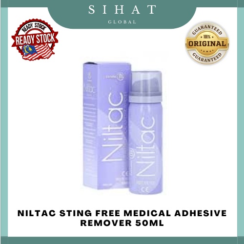 NILTAC Sting Free Medical Adhesive Remover 50ml (EXP: 12/2025) | Shopee ...