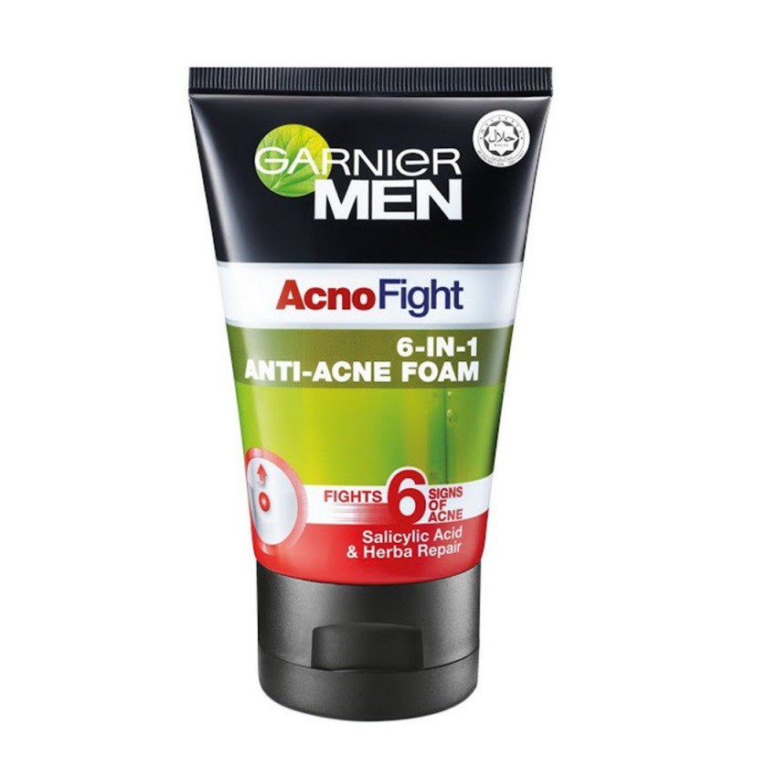 GARNIER Men Acno Fight 6 In 1 Anti Acne Foam (100ml) | Shopee Malaysia