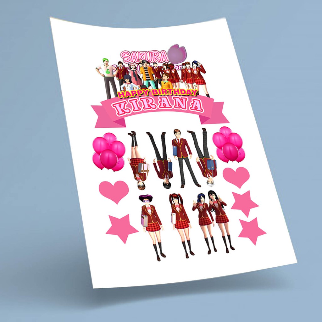 SAKURA SCHOOL SIMULATOR CUSTOM NAME & AGE [JPEG FORMAT/FILE] [CAKE ...