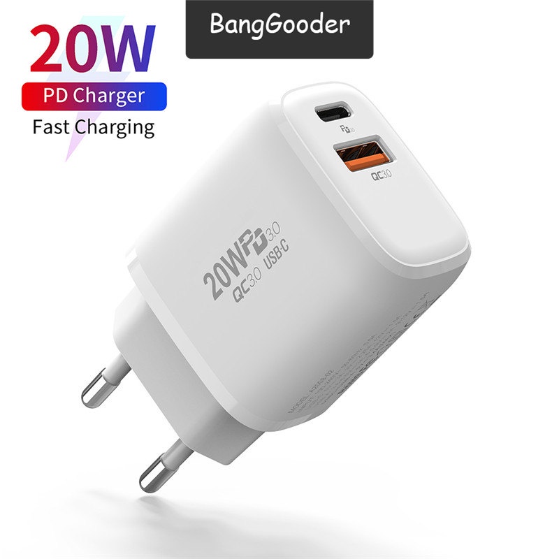 BG 20W Type C Charger Mini Quick Charge 3.0 QC PD 20W USB-C Fast ...