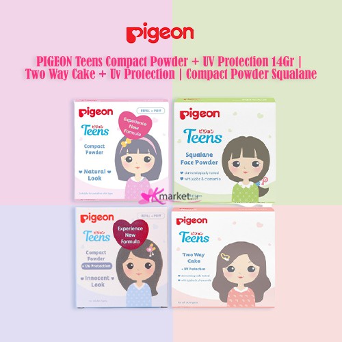Pigeon teens Compact powder | Two way cake | Hypo squalane | Face ...