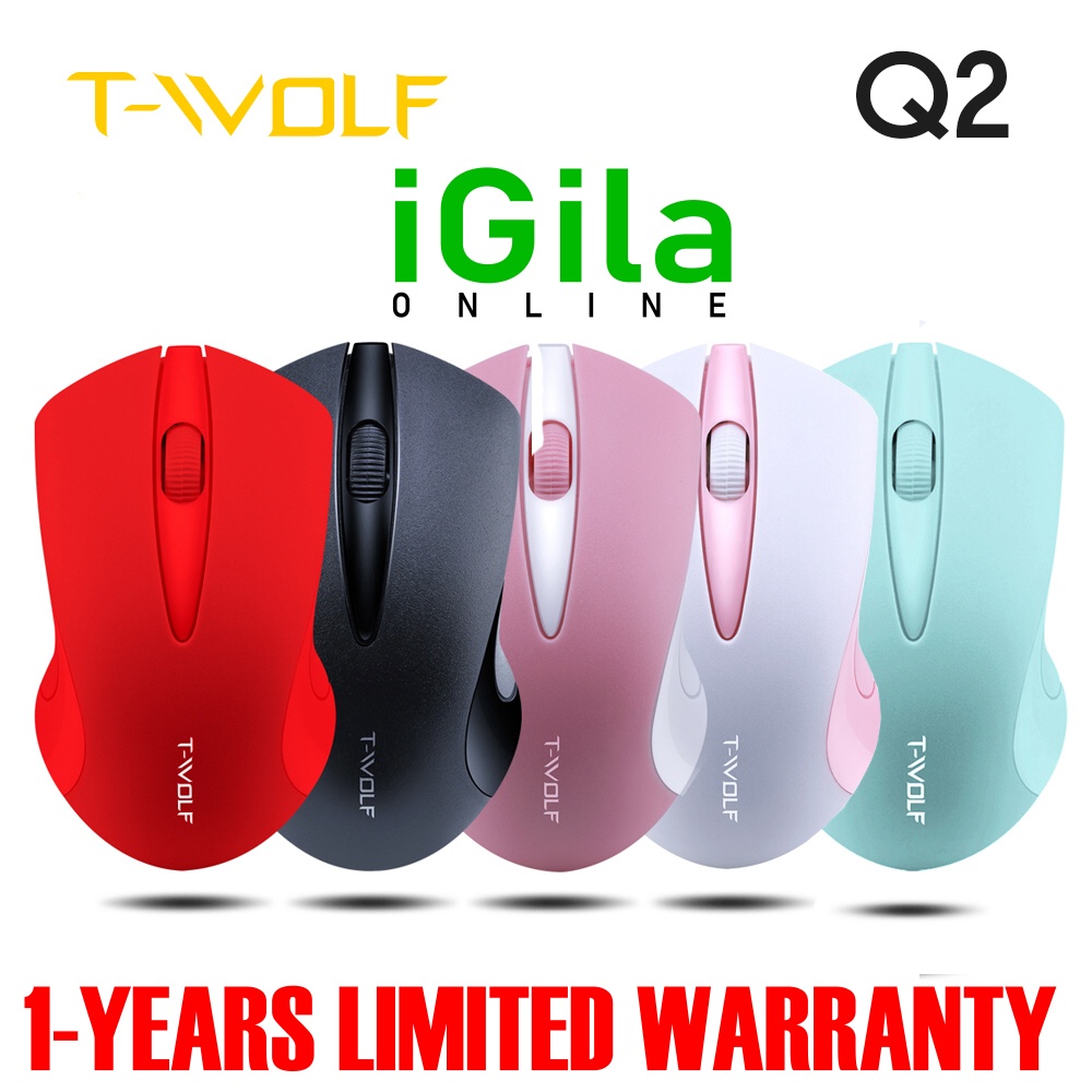T-Wolf Q2 2.4GHz Wireless Mouse USB Optical Mouse m170 m238 m331 m221 ...