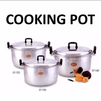 50cm 55cm 60cm CCH Thailand Aluminium Crocodile Cooking Pot Cap Buaya ...