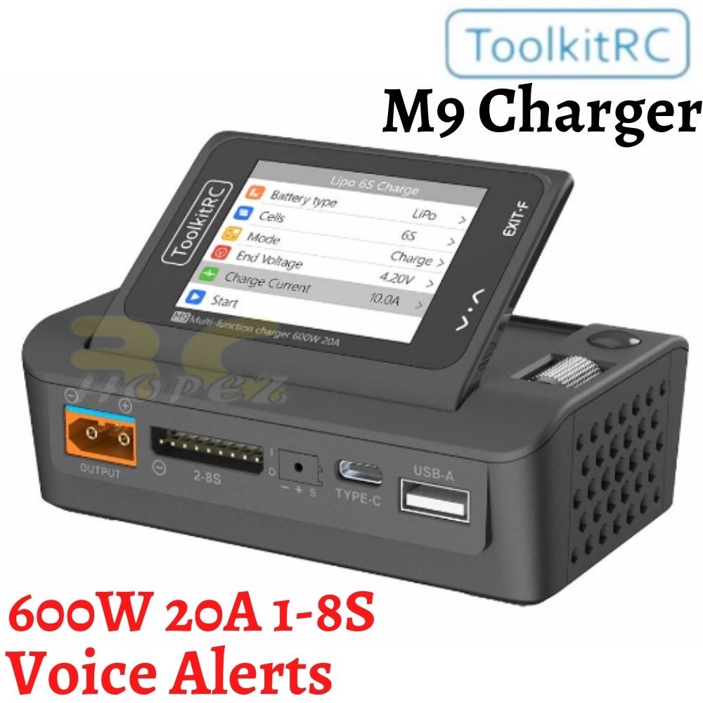 Toolkitrc M9 Dc 600w 20a 1 8s Multi Function Lipo Battery Smart Balance