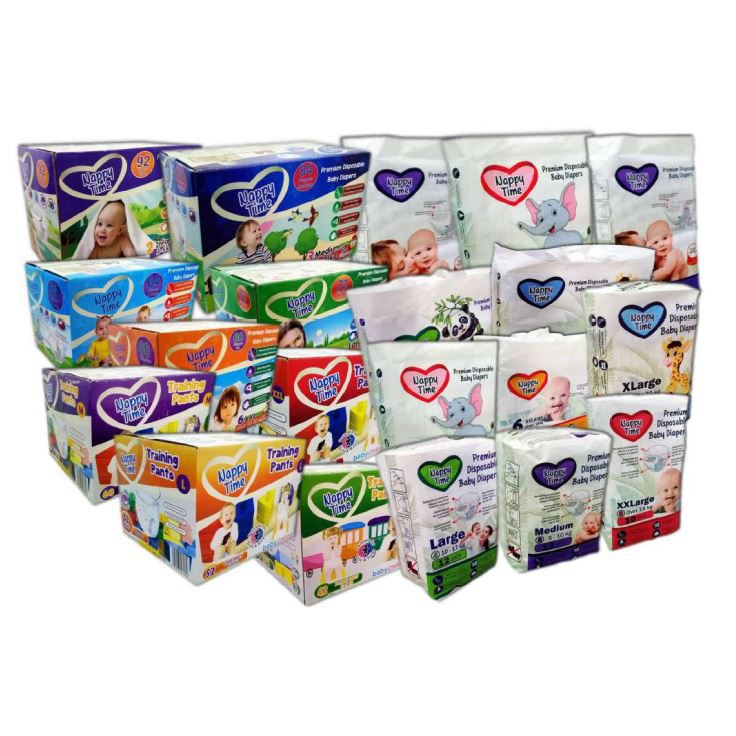 [Ready Stock] Nappy Time Premium Diapers - Tape | Shopee Malaysia