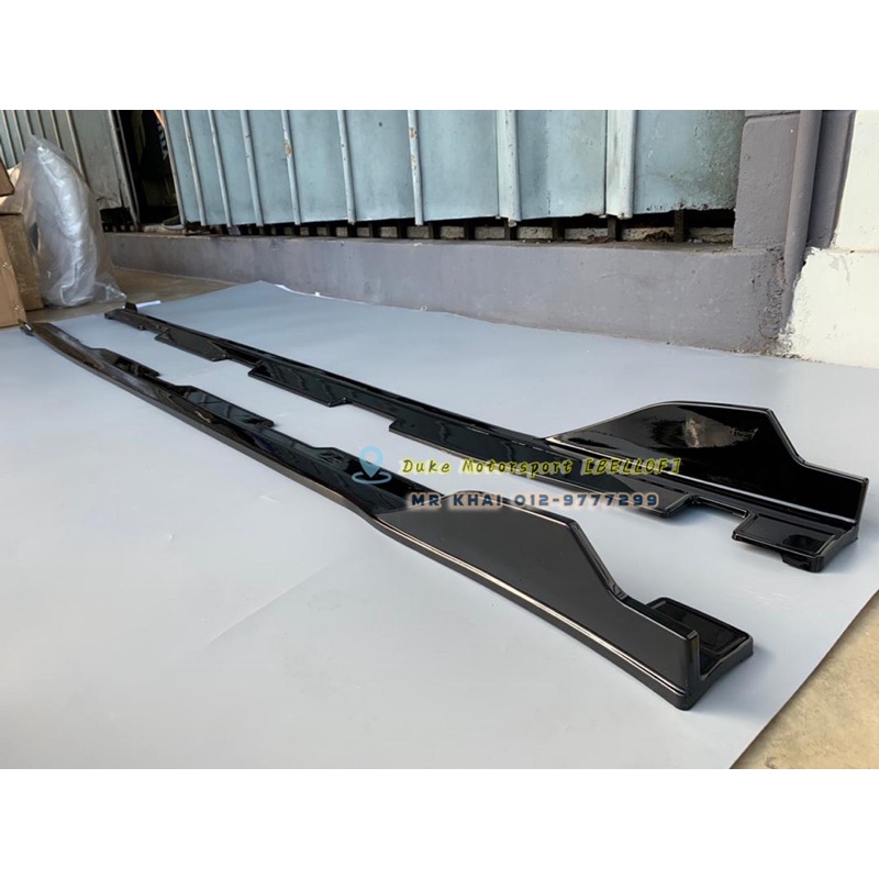 Honda Civic FC Side Diffuser Lip Mazda 3 Side Diffuser Lip Gloss Black / Carbon Look Skirt Skirt ...