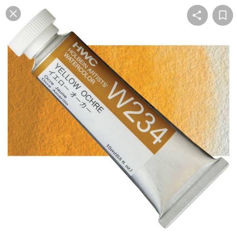 Yellow Ochre 5ml/15ml/60ml (W034/W234/WW034) Series A Watercolour ...