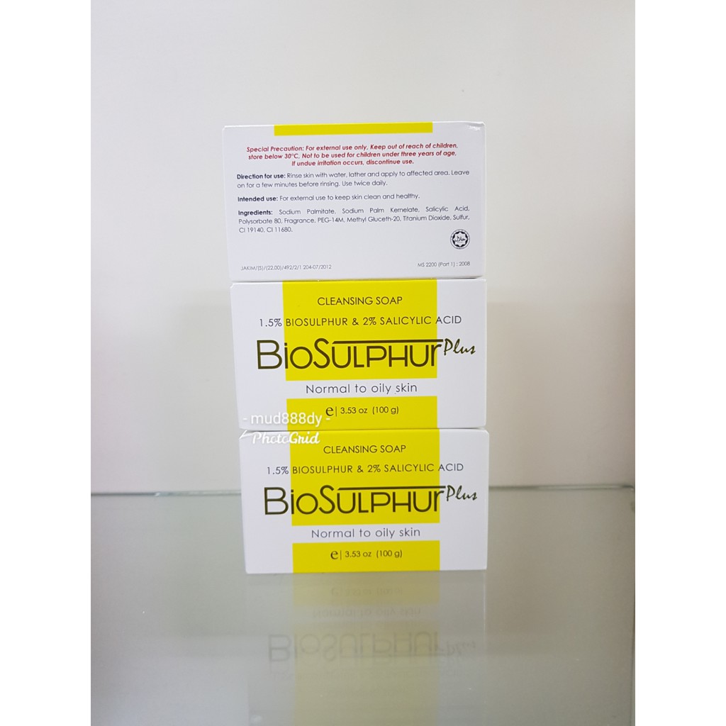 Biosulphur Plus Cleansing Soap 100gm (EXP:02/2025) | Shopee Malaysia
