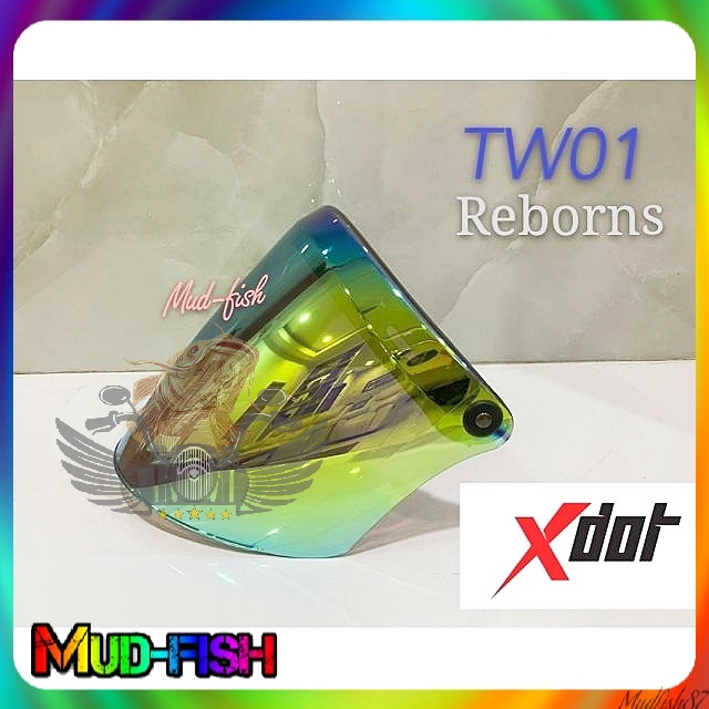 XDOT TW01 REBORN 3 BUTTONS V SHAPE Visor For SGV, MS88, MHR | Shopee ...