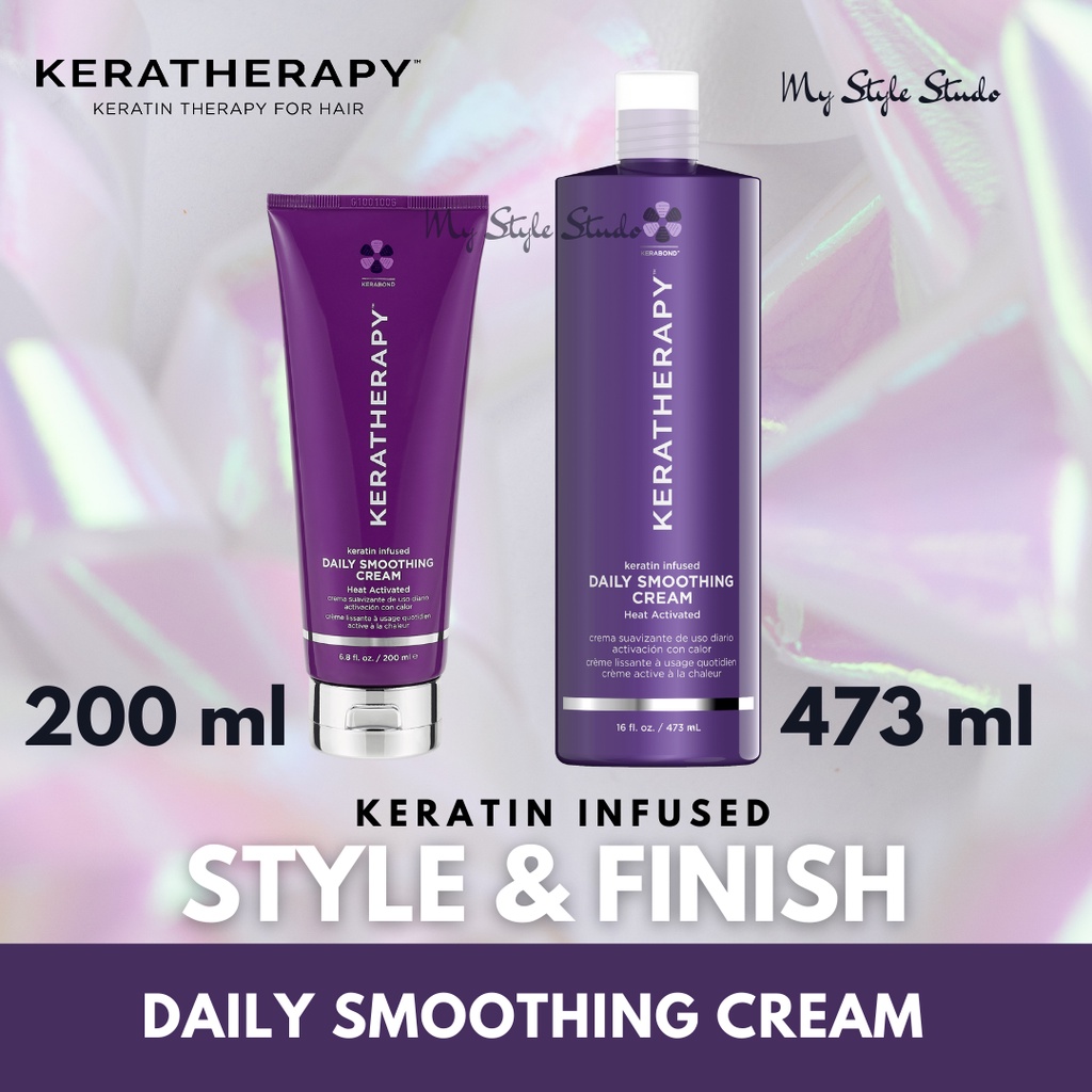 Keratherapy Keratin Infused Daily Smoothing Cream 200 ml 473 ml ...