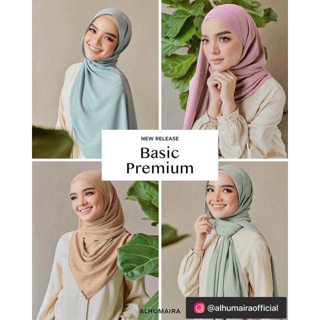 BASIC PREMIUM SHAWL by ALHUMAIRA | Shopee Malaysia