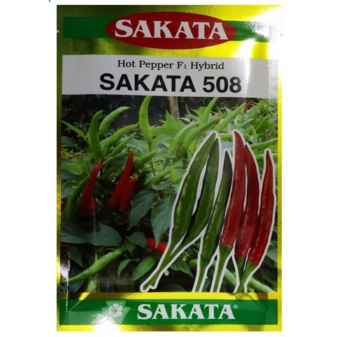 Benih Cili Api Sakata 508 F1 Hybrid -Paket 5gram +-700 biji | Shopee ...