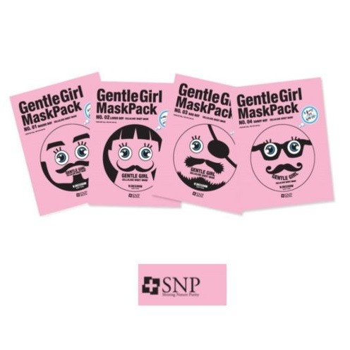 SNP Gentle Girl Facial Mask Sheet Pack 25g x 10ea 4Type | Shopee Malaysia
