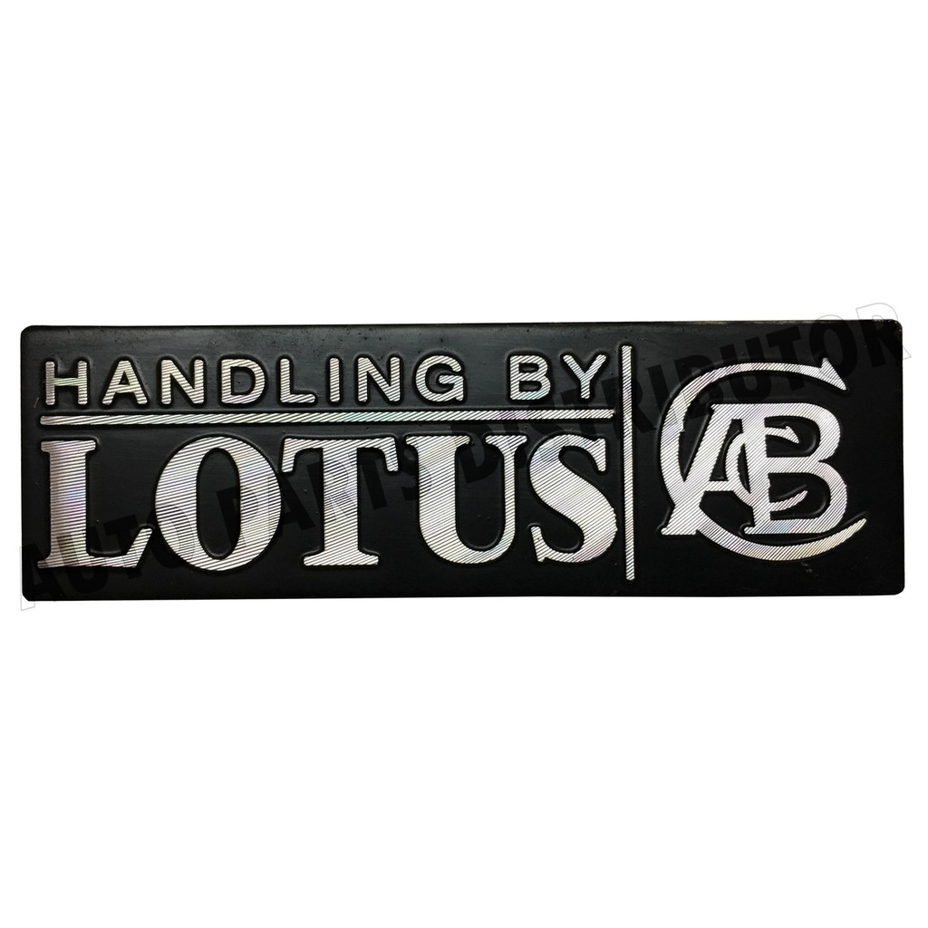 8cm x 2.5cm Handling By Lotus Aluminium Steel OEM Logo Emblem 3D Chrome ...