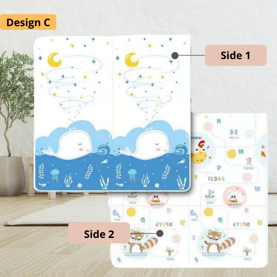 Mamachoo Playmat 2cm Baby Foldable Playing Crawling Floor Mat Thick ...