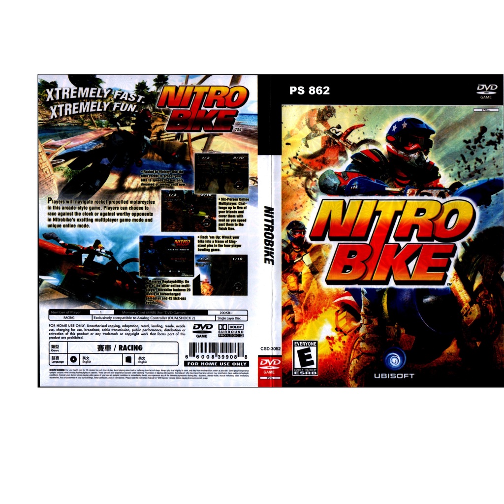 PS2 GAME COLLECTION NITROBIKE (CD Version) | Shopee Malaysia