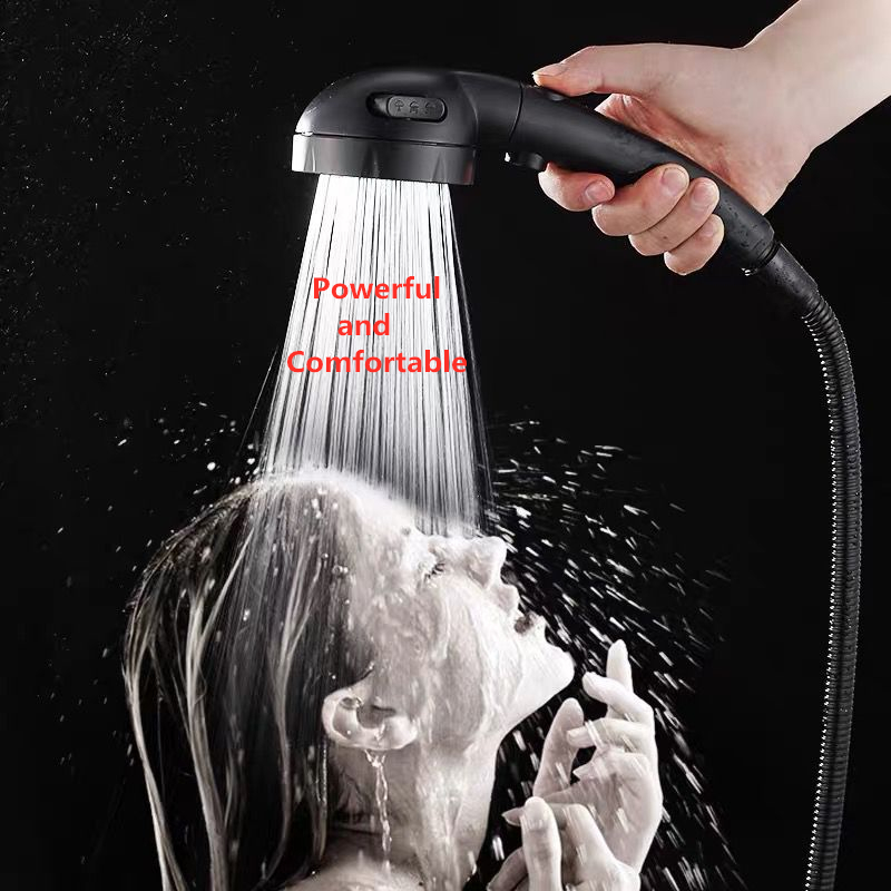 Black pressurized hand shower pressurized universal handheld shower ...