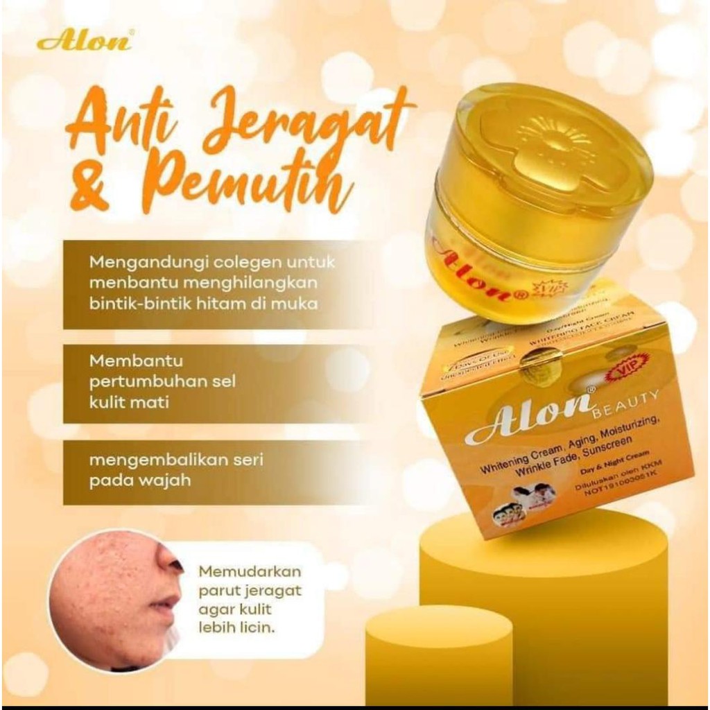 ALON BEAUTY ( CREAM VIP KUNING) | Shopee Malaysia