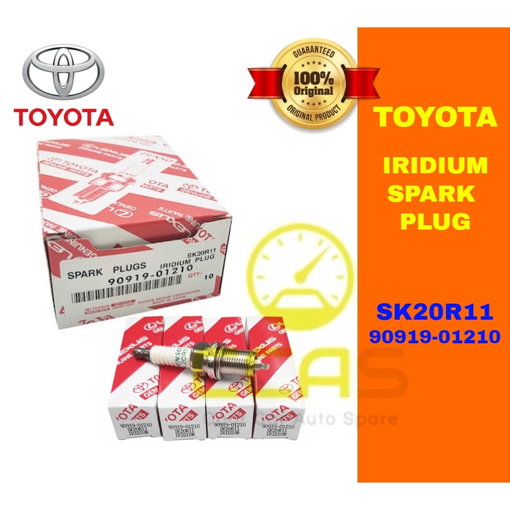 Toyota Iridium Spark Plug SK20R11 - 90919-01210 - Toyota Estima Vellfire Alphard Harrier Camry ...