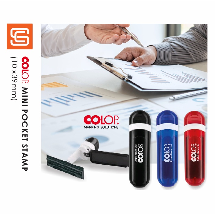 COLOP MINI POCKET STAMP (CUSTOM MADE WORDING) | Shopee Malaysia