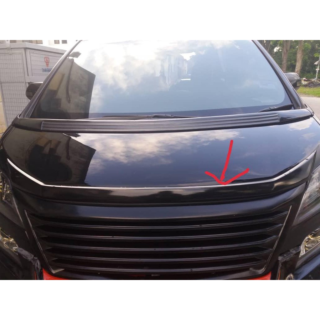! TOYOTA VELLFIRE ANH20 FRONT BONNET SPOILER WING | Shopee Malaysia